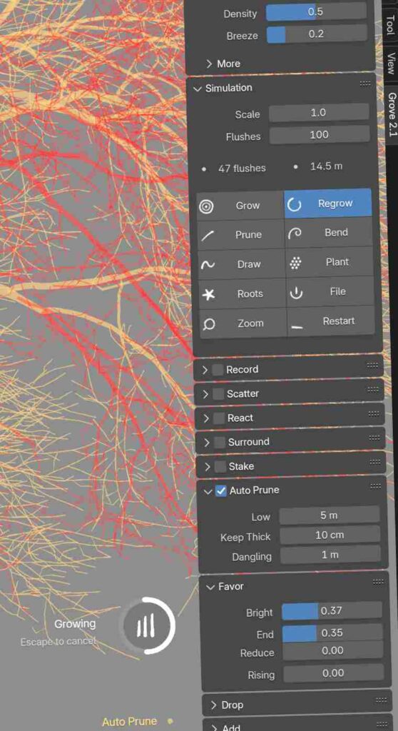 3D Tree Growing Software - The Grove