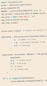 3D Tree Growing Software - The Grove